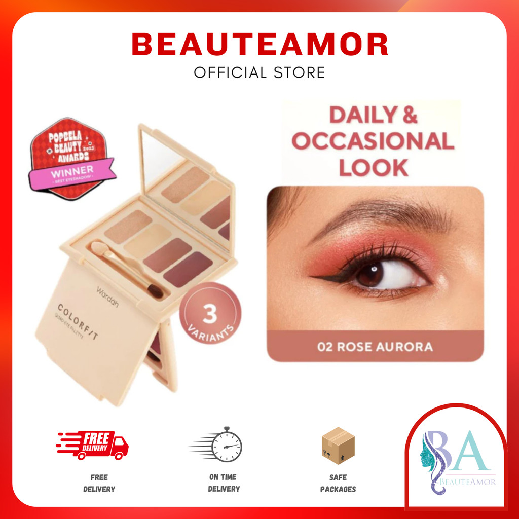 Jual Wardah Colorfit Quad Eye Palette - Eyeshadow 4 in 1 | Beauteamor ...