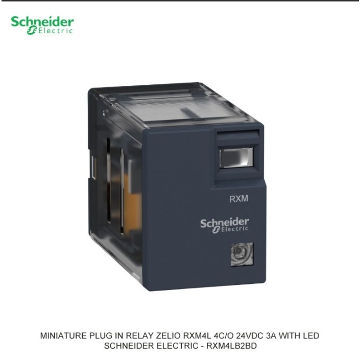 Jual MINIATURE PLUG IN RELAY ZELIO RXM4L 4C/O 24VDC 3A WITH LEDMINIATURE PLUG IN RELAY ZELIO ...