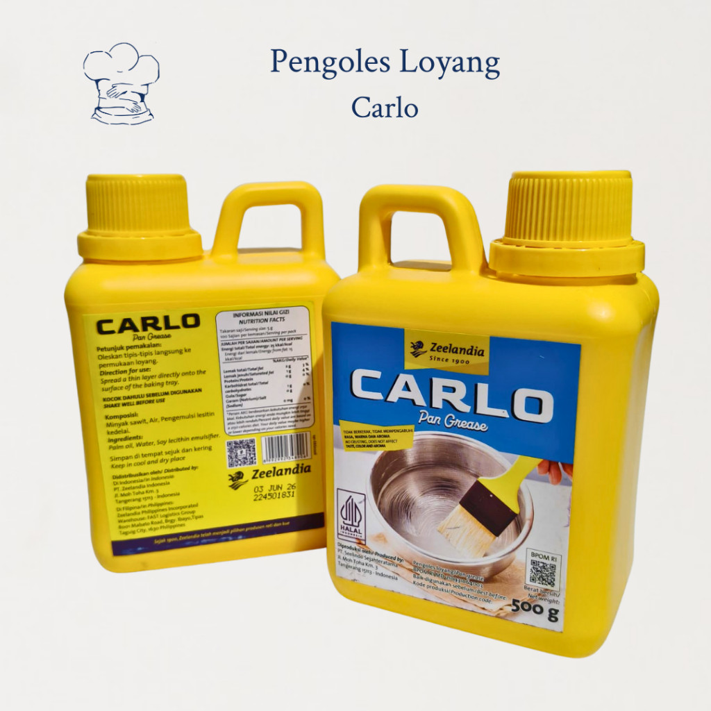 Jual Carlo Pengoles Loyang 500gr – Anti Lengket & Hasil Panggang ...