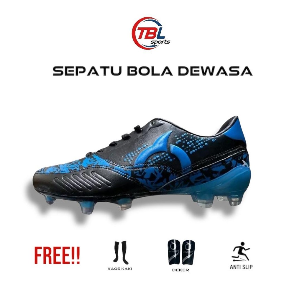 Jual TBL Sport - Sepatu bola Ortuseight Hitam Biru Motif Batik Boots ...
