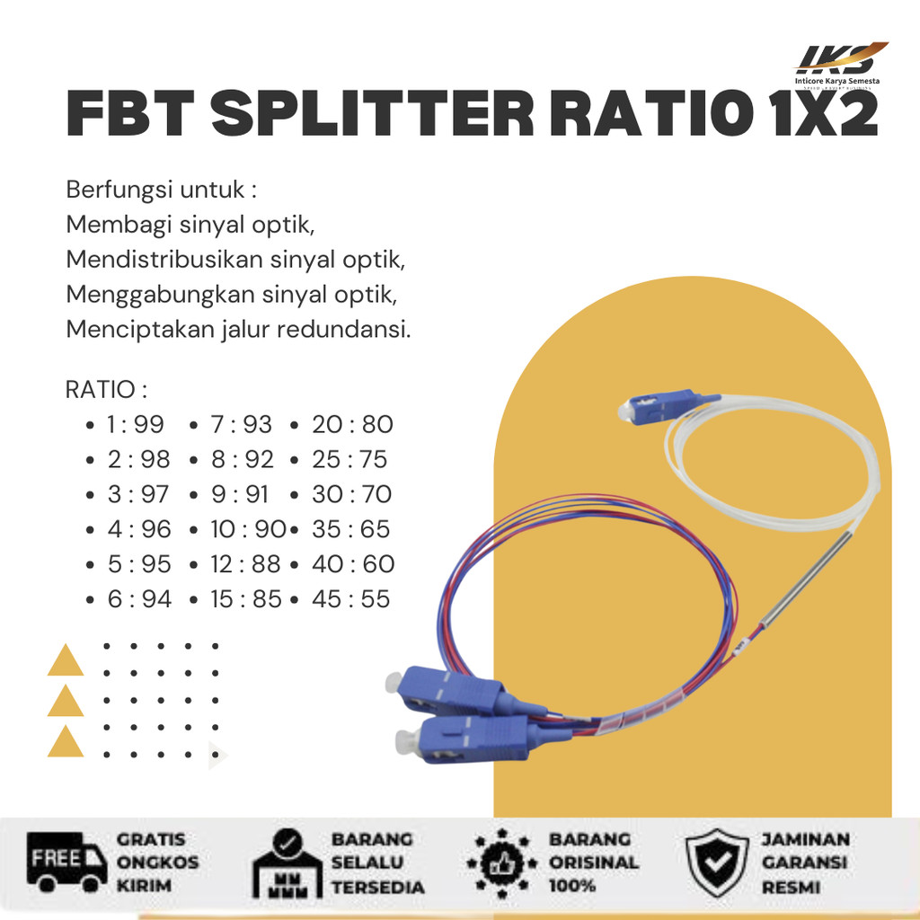 Jual FBT Passive Splitter Ratio SC UPC Berbagai Rasio | Shopee Indonesia