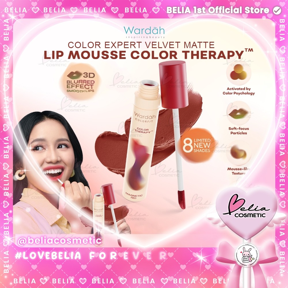 Jual BELIA WARDAH Colorfit Velvet Matte Lip Mousse Color Therapy™ | Lip ...