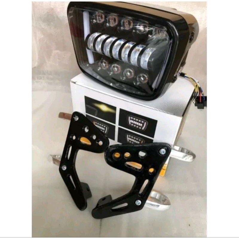 Jual Lampu Daymaker RX King Oval Kotak Set Batok Set Breket Model Bpro ...