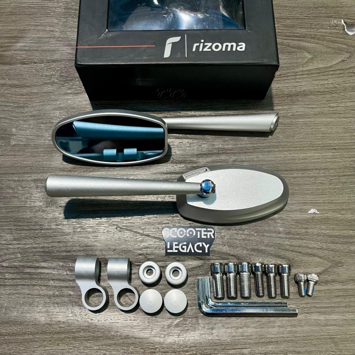 Jual Spion Rizoma Dynamic CNC Silver Universal Vespa Sprint Primavera S ...