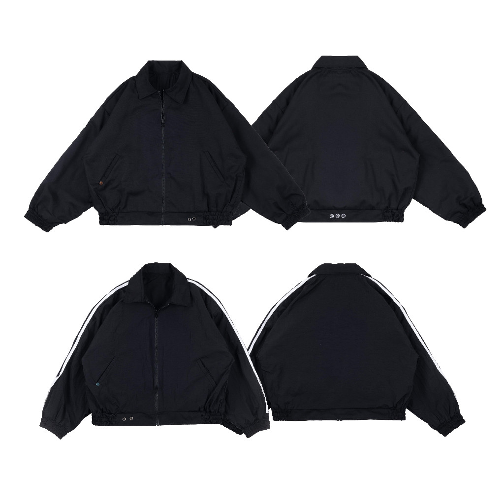 Jual FAITH FADE Noir - Stripes Reversible Work Jacket | Shopee Indonesia