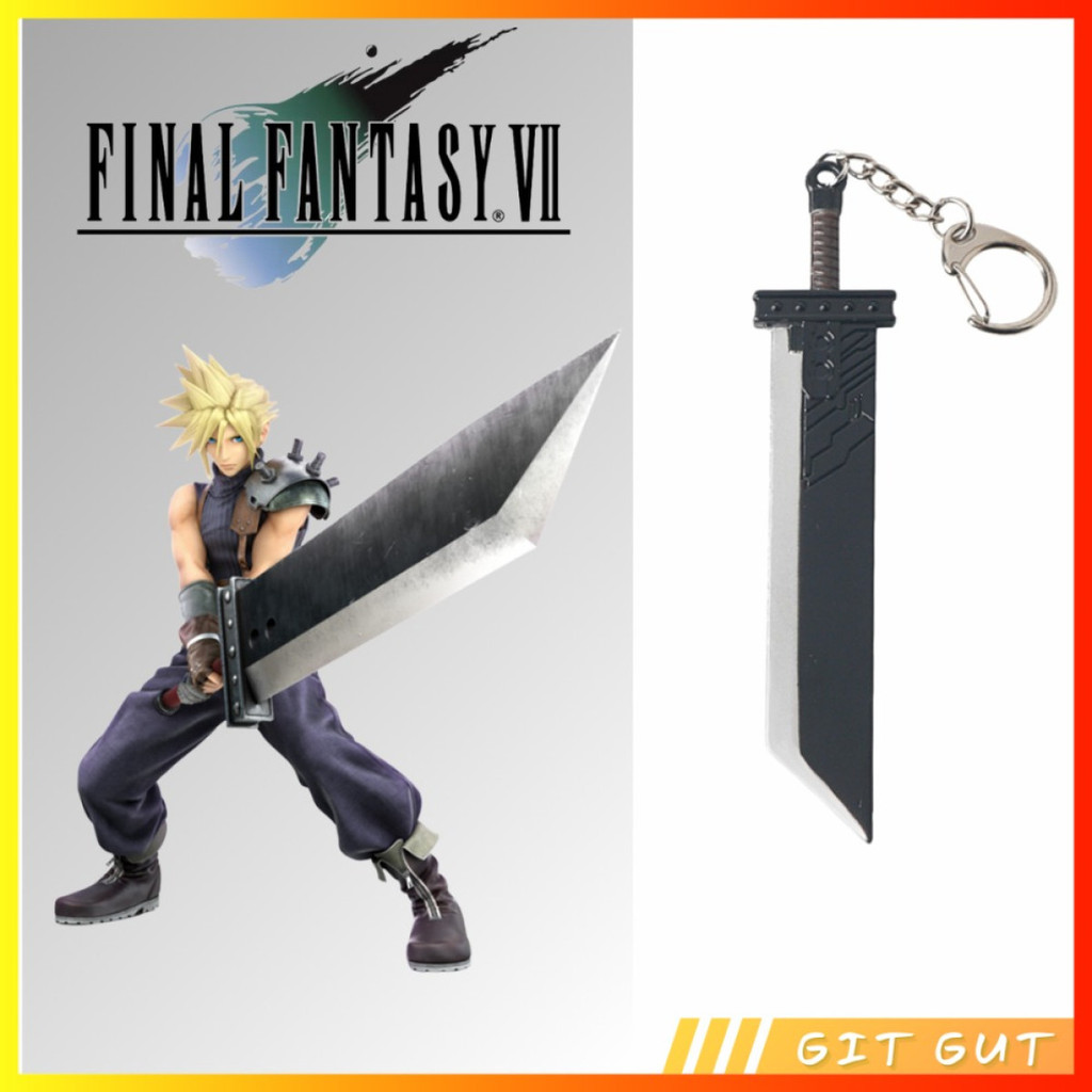 Jual Keychain Gantungan Kunci Final Fantasy VII FF 7 Cloud The Buster ...