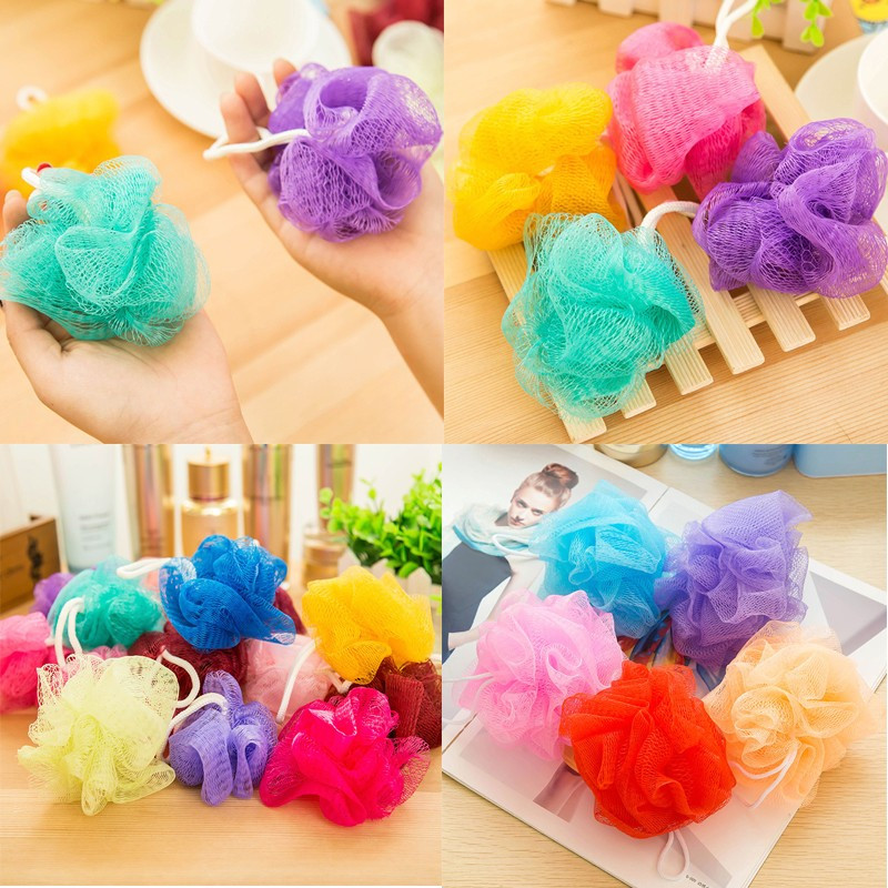 Jual SPON MANDI JARING SHOWER PUFF TEBAL BATH SPONGE WEB GEL BUSA SABUN ...