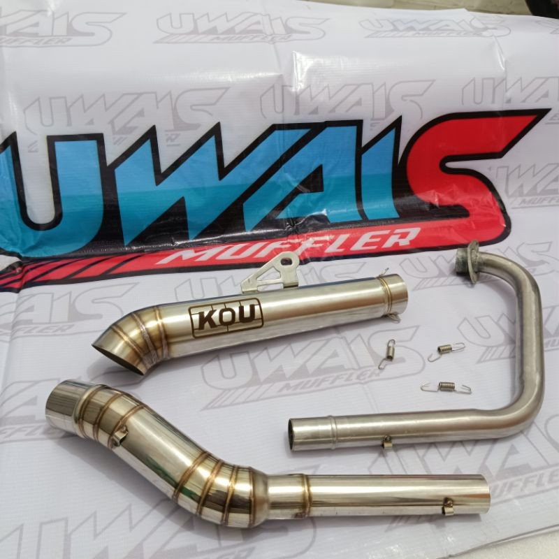 Jual Kou mahachai open spec pipe 1set and big elbow for tmx 125 tmx 155 ...