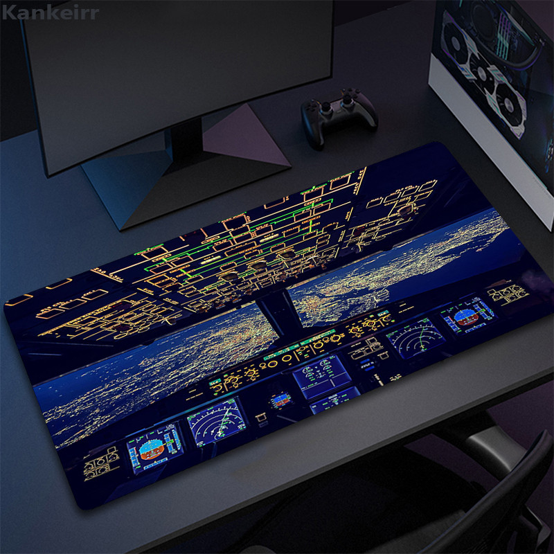 Jual Airplane Speedometer Mause Pad Mouse Instrument Panel XL Mousepad ...