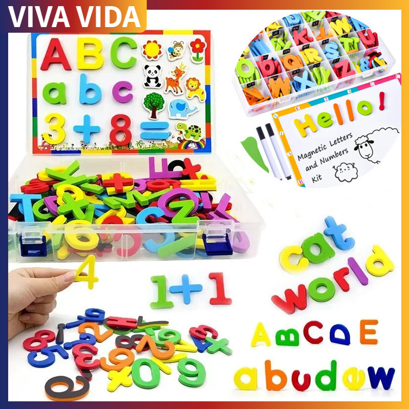Jual Magnet Letters 256 Pcs Terlengkap Huruf & Angka Terbaru / Media ...