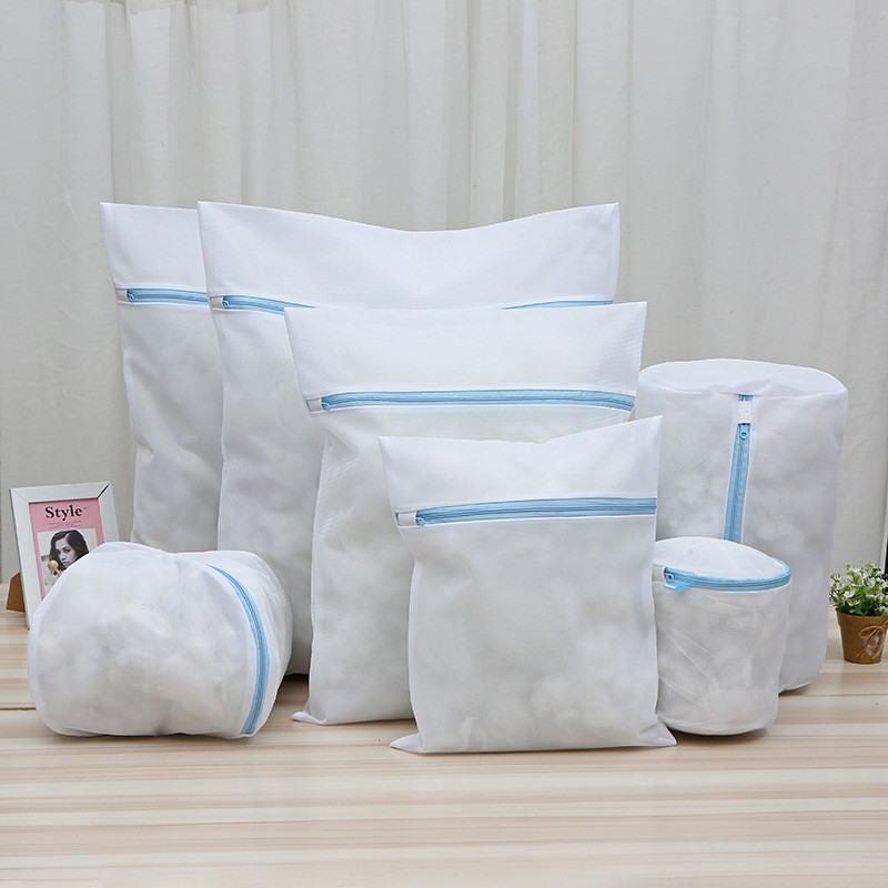 Jual Fine Net Laundry Bag Washing Machines Dirty Laundry Basket Travel ...