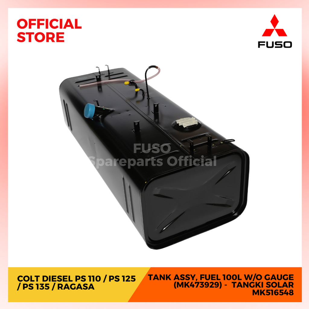 Jual Fuso Tank Assy Fuel 100L W/O Gauge - Tangki Solar - Colt Diesel ...