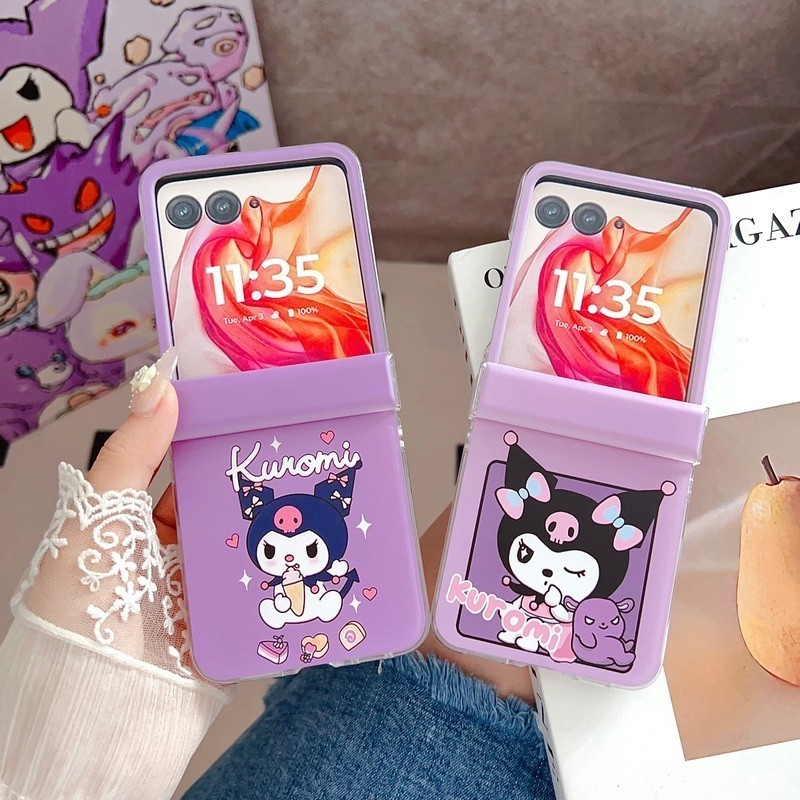 Jual Untuk Motorola Razr 50 Ultra Razr50 Casing Cone ungu Kuromi ...