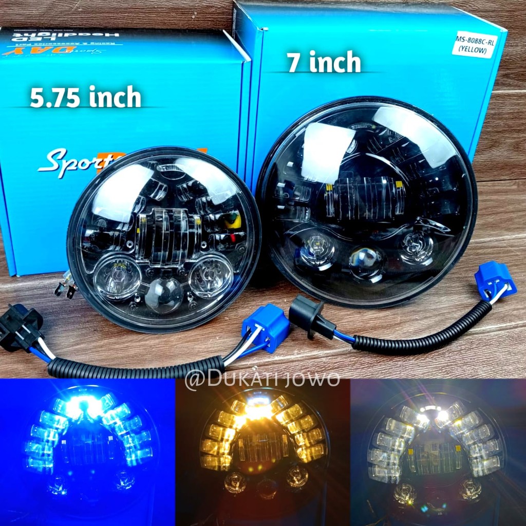 Jual Promosi!!! LAMPU DAYMAKER 16 LED HEADLAMP 5,75 INCH KOTA BIRU SEIN ...