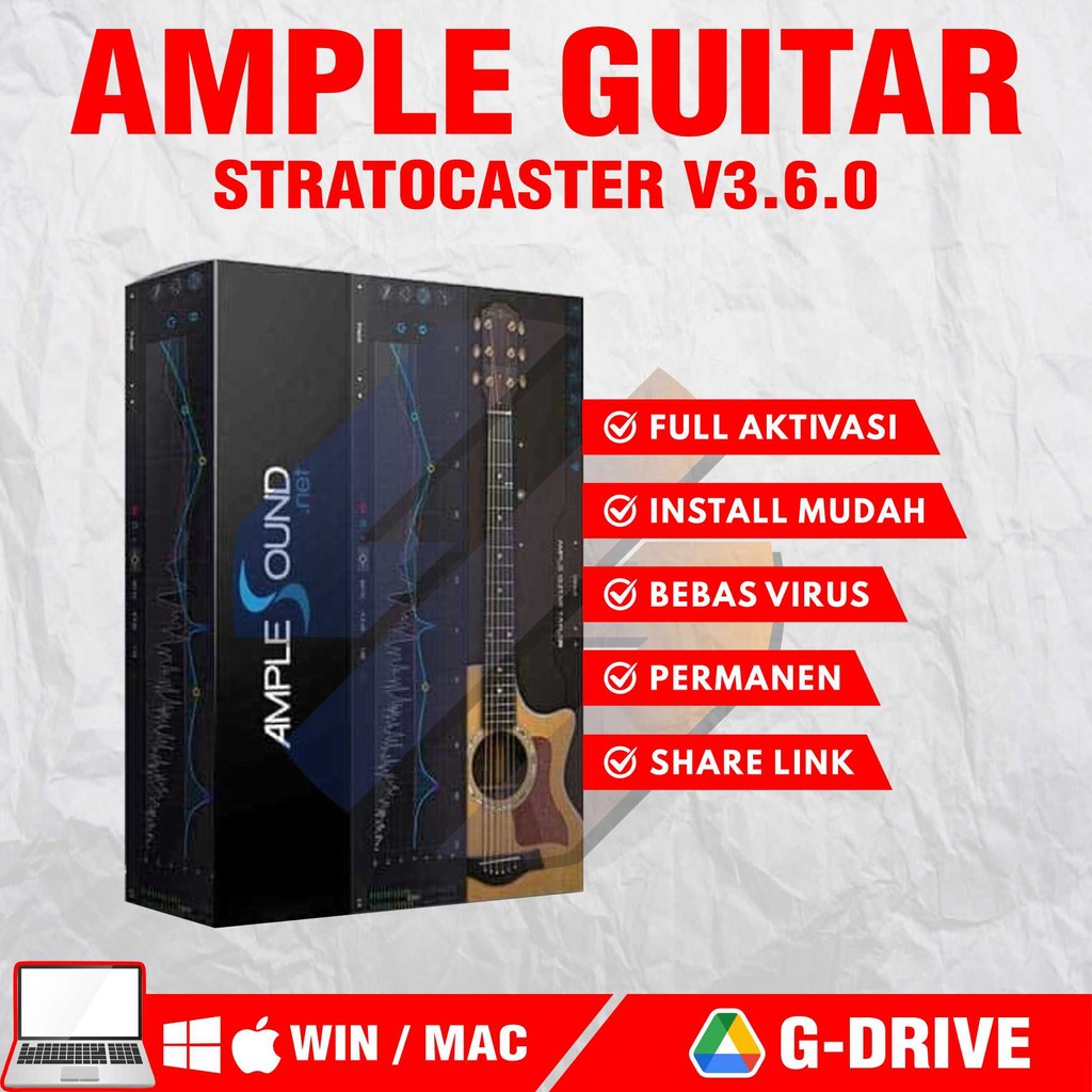 Jual Ample Guitar SC Stratocaster 3 III VSTi Plugin ( Full Activated ...