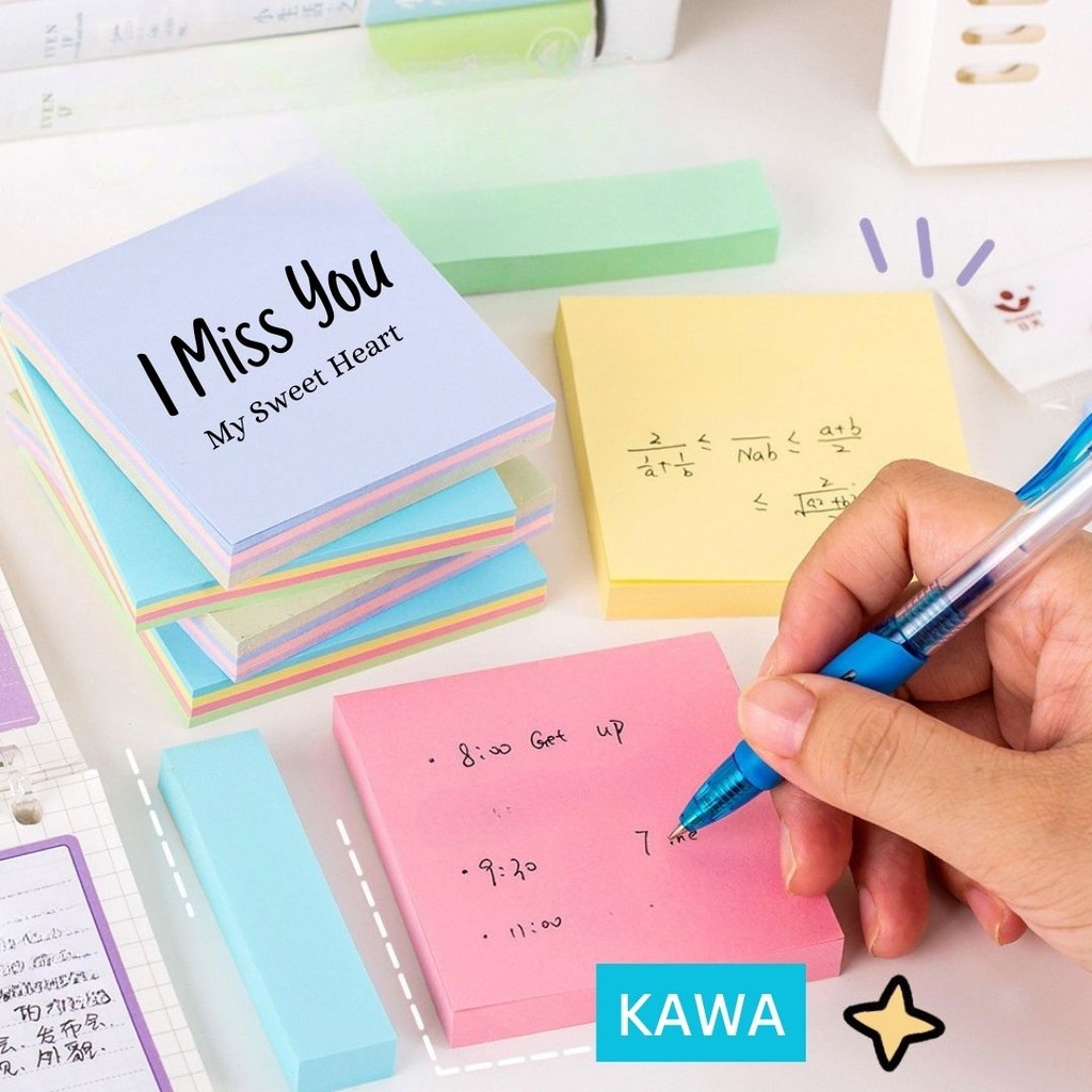 Jual KAWA Stick Note Polos Isi 100 Lembar Kertas Catatan Tempel Sticky ...
