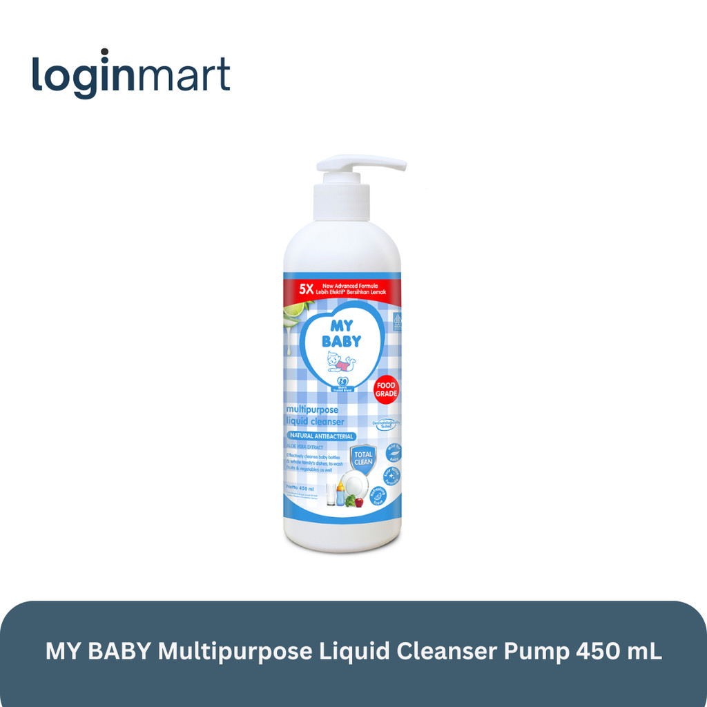 Jual MY BABY Multipurpose Liquid Cleanser Pump 450 mL | Shopee Indonesia