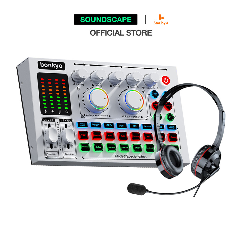 Jual Soundscape bonkyo【COD】 F999MAX sound card live broadcast equipment ...