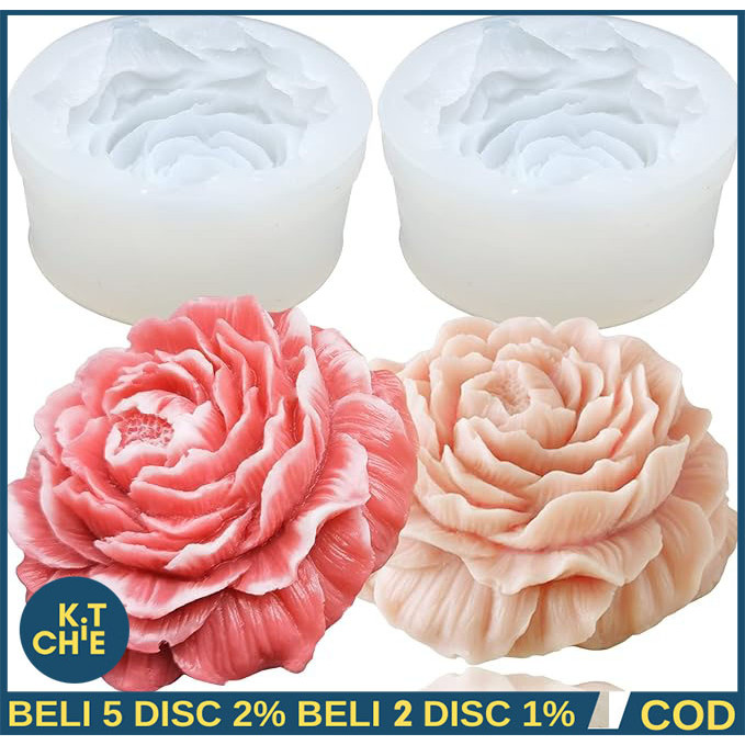 Jual DIY Melati Cetakan Puding 3d Silikon Bunga Cetakan Penyebar Aroma ...