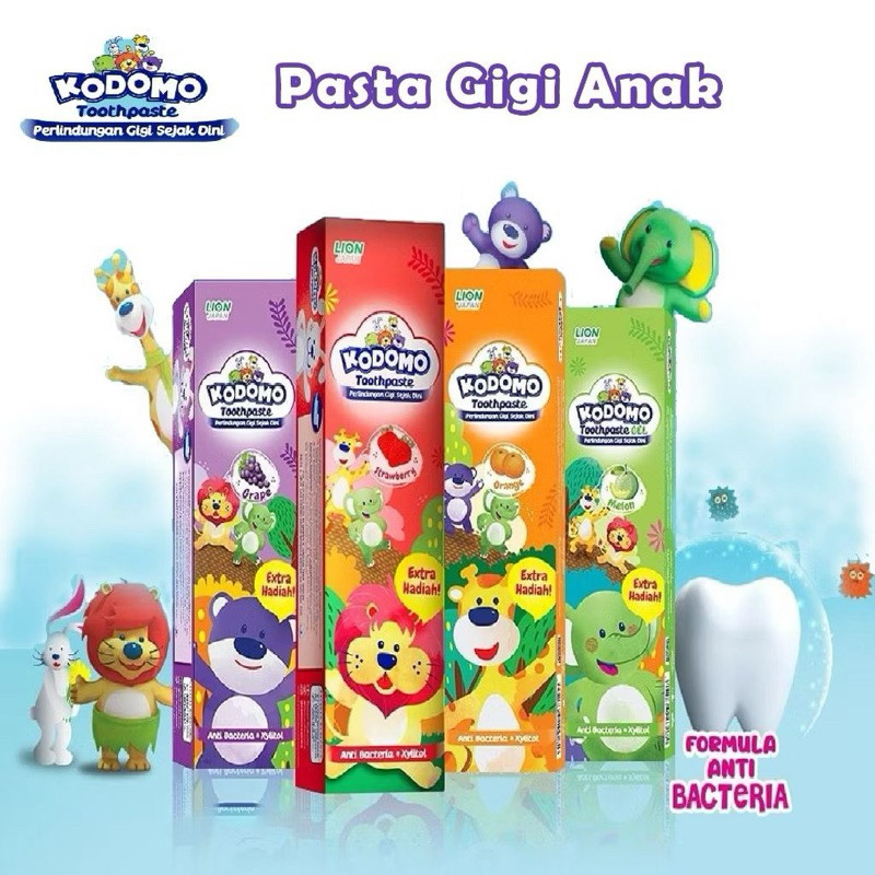 Jual KODOMO Kids Toothpaste 6+ | Kodomo Gel Toothpaste Oral Care | Odol ...