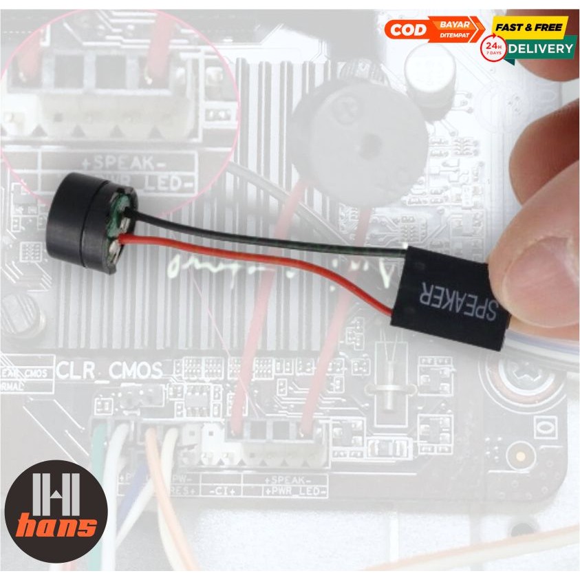 Jual Motherboard BIOS Piezo Speaker Buzzer Beep Error Codes PC Spiker Mainboard Mobo Arduino ...