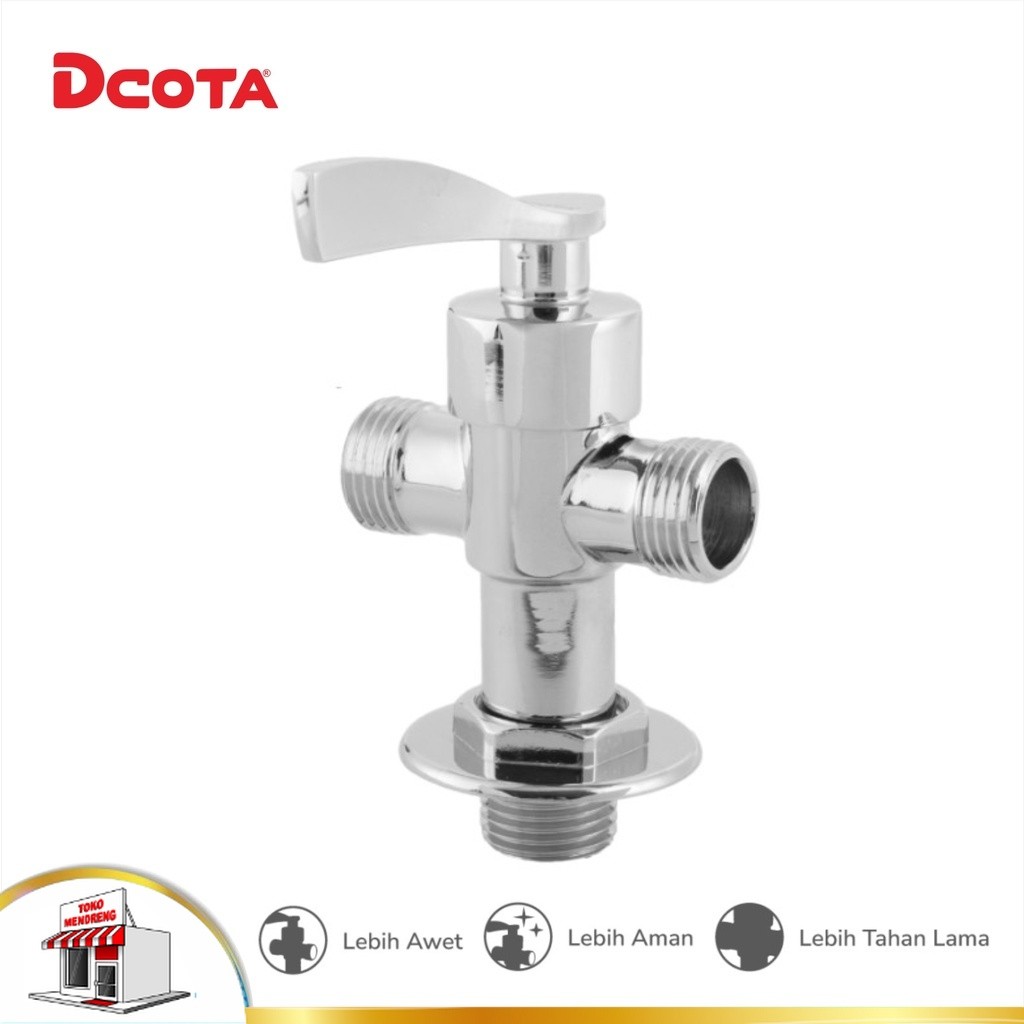 Jual DCOTA DAV 03 Kran Toilet Double Keran Cabang Tembok 2 Way Angle Valve 1/2" | Shopee Indonesia