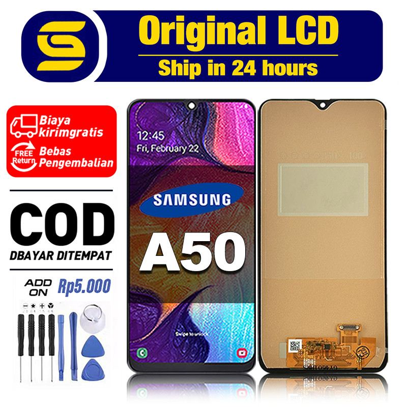 Jual ORI LCD Samsung A50 Original Fullset hp Touchscreen asli New Free ...