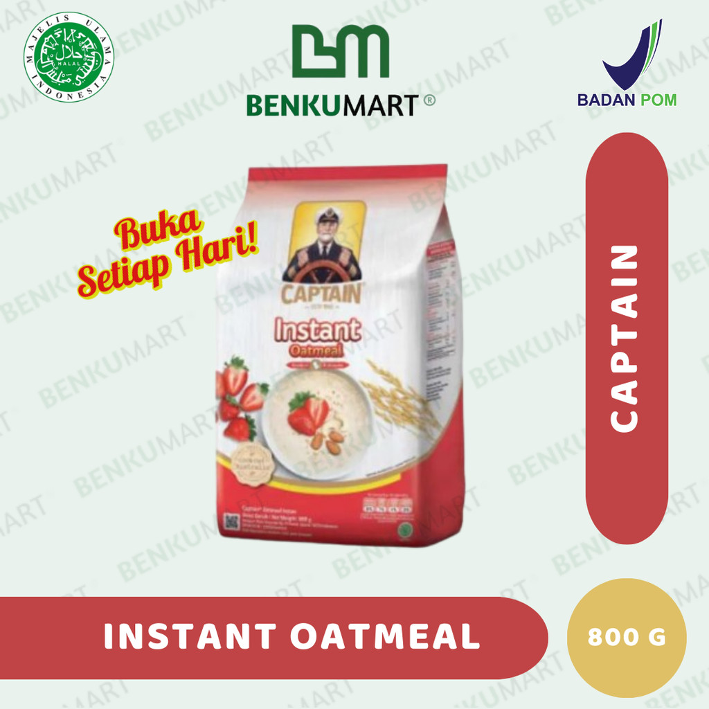 Jual Captain Oats Instant Oatmeal (800 gr) | Shopee Indonesia