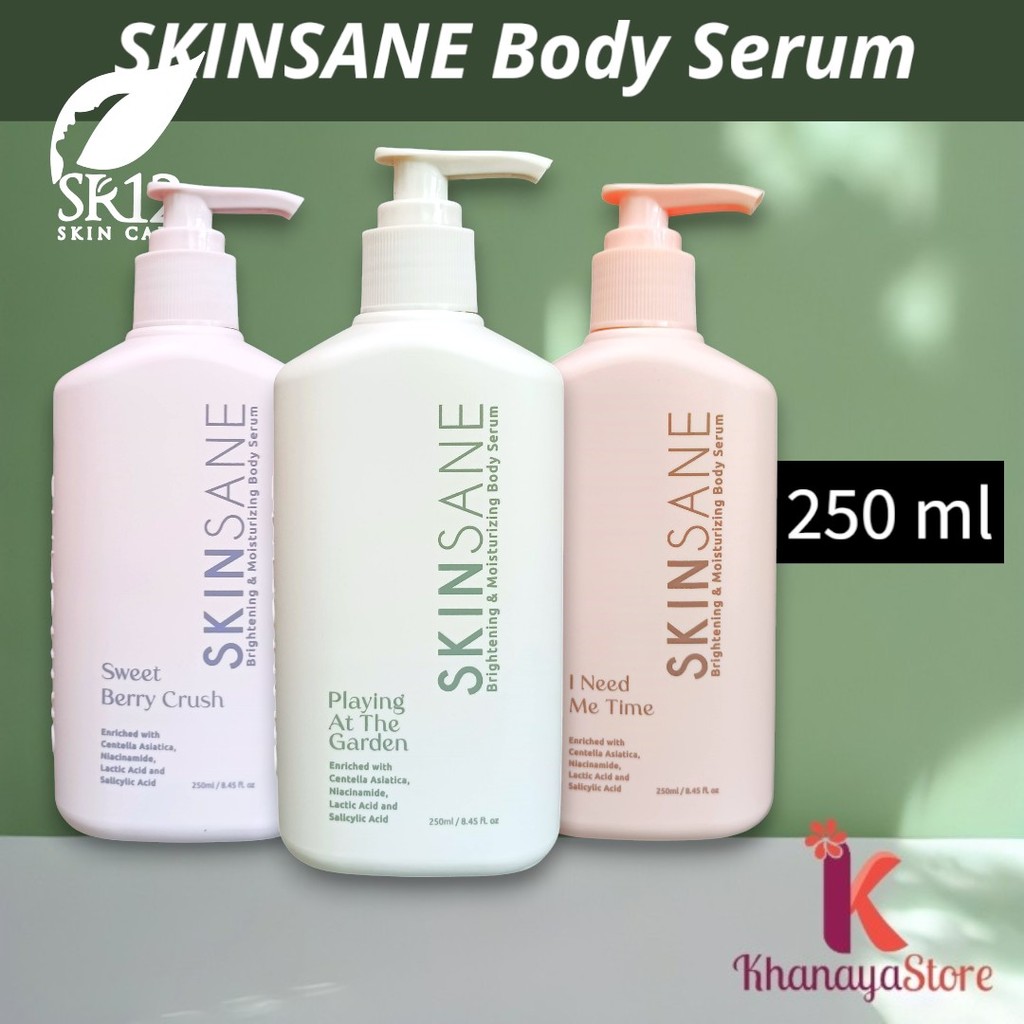 Jual SR12 - SKINSANE Brightening & Moisturizing Body Serum 250ml / SKIN ...