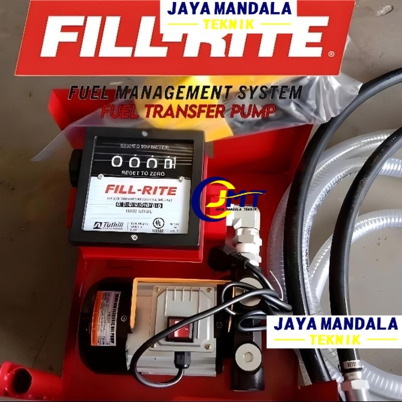 Jual Pompa Transfer Solar Oli Minyak LENGKAP SATU SET FLOW METER FILL ...