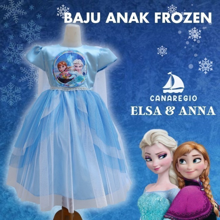 Jual BAJU FROZEN ELSA DAN ANA / DRESS PRINCESS / GAUN PESTA ULANG TAHUN ...