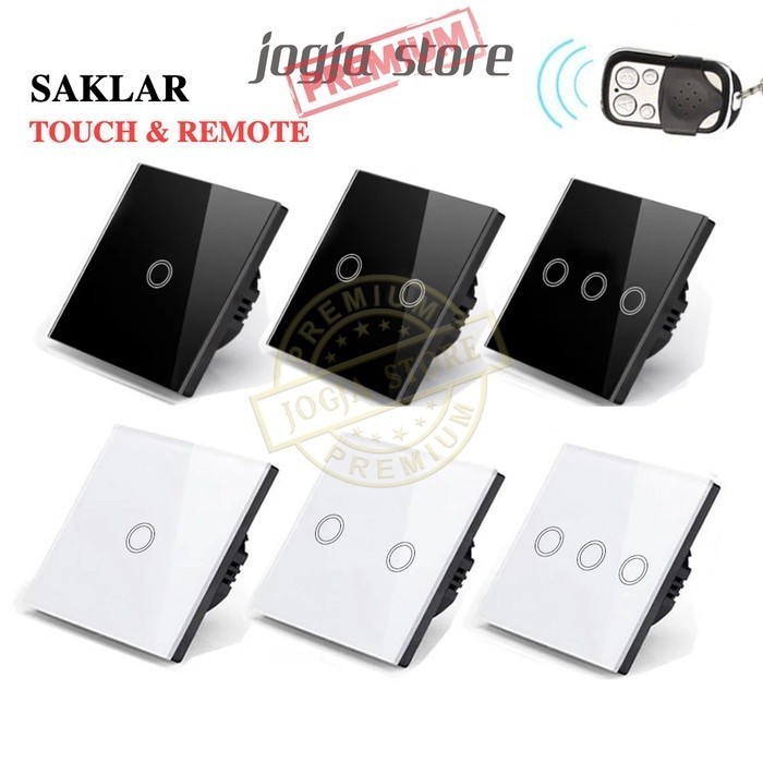Jual Saklar Lampu Smart Touch Sakelar Sentuh Panel Kaca dg Remote ...