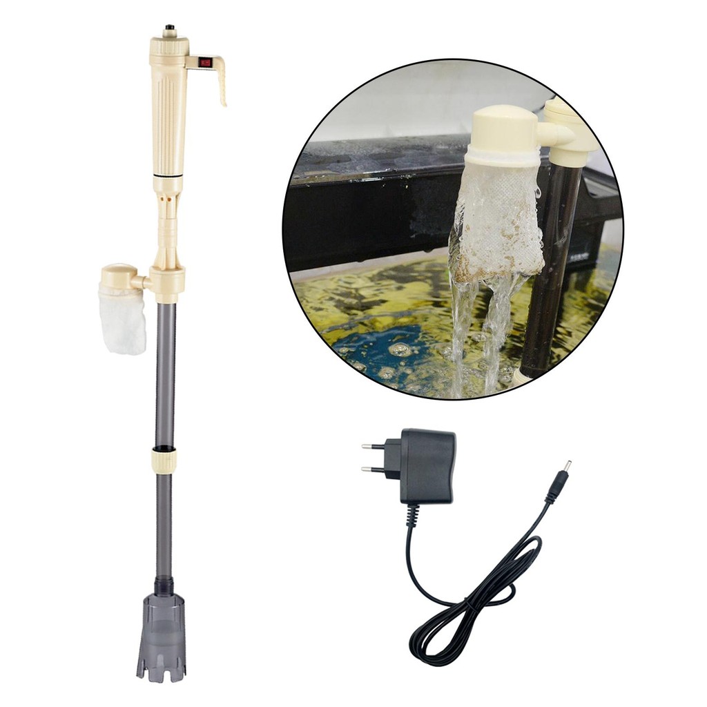 Jual Electric Aquarium Siphon Vacuum Cleaner Machine Fish Tank Water ...