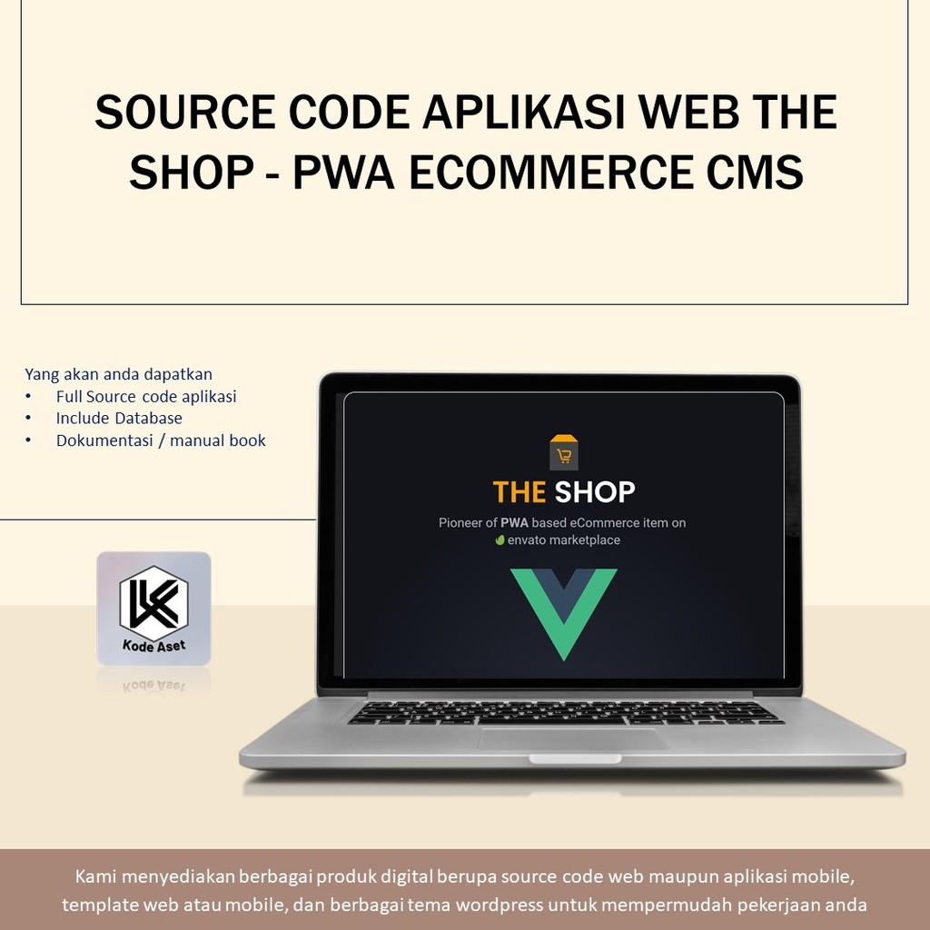 Jual SOURCE CODE APLIKASI WEB THE SHOP - PWA ECOMMERCE CMS | Shopee Indonesia