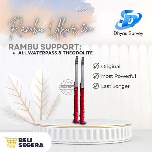 Jual Rambu bak ukur 5m Rambu ukur 5 meter rambu waterpass rambu ...