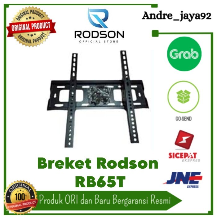 Jual Bracket Flat Panel TV Wall Mount TV LED LCD Rodson RB65T 32 - 65 ...