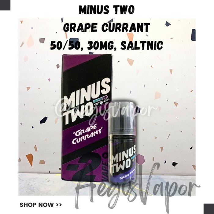Jual MINUS TWO V6 GRAPE CURRANT 30 30 SN | Shopee Indonesia