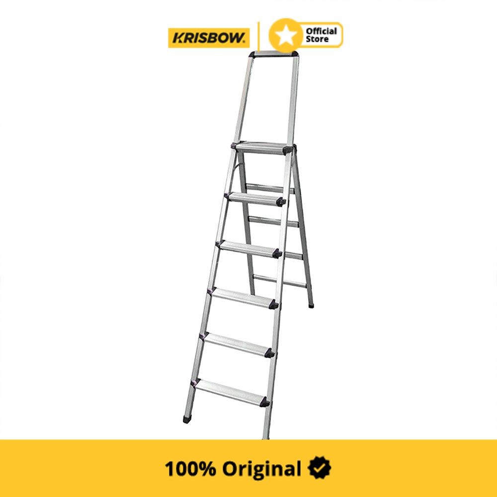 Jual Krisbow Ladder Step Tangga Aluminium 6 Step 1.6 Mtr | Shopee Indonesia