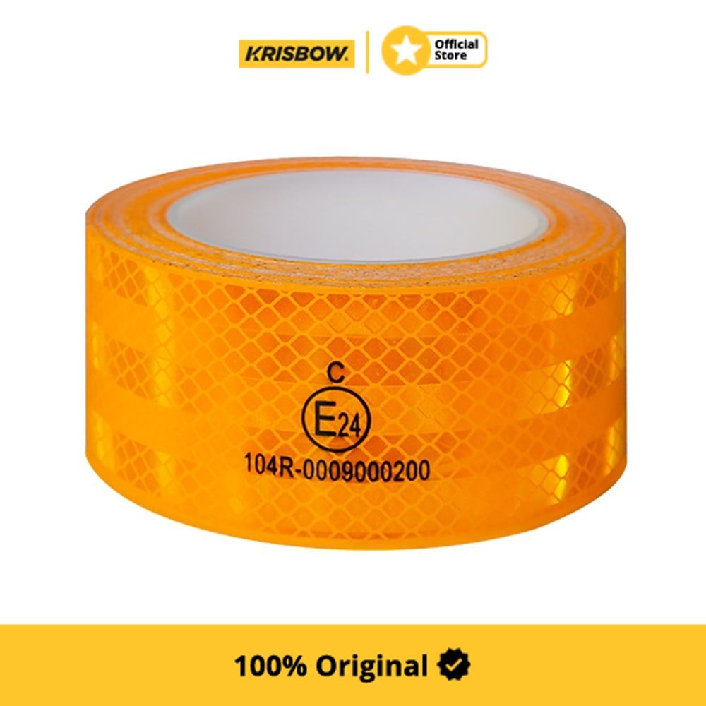 Jual Krisbow Isolasi Tape Reflektif 50 mtr - Kuning | Shopee Indonesia