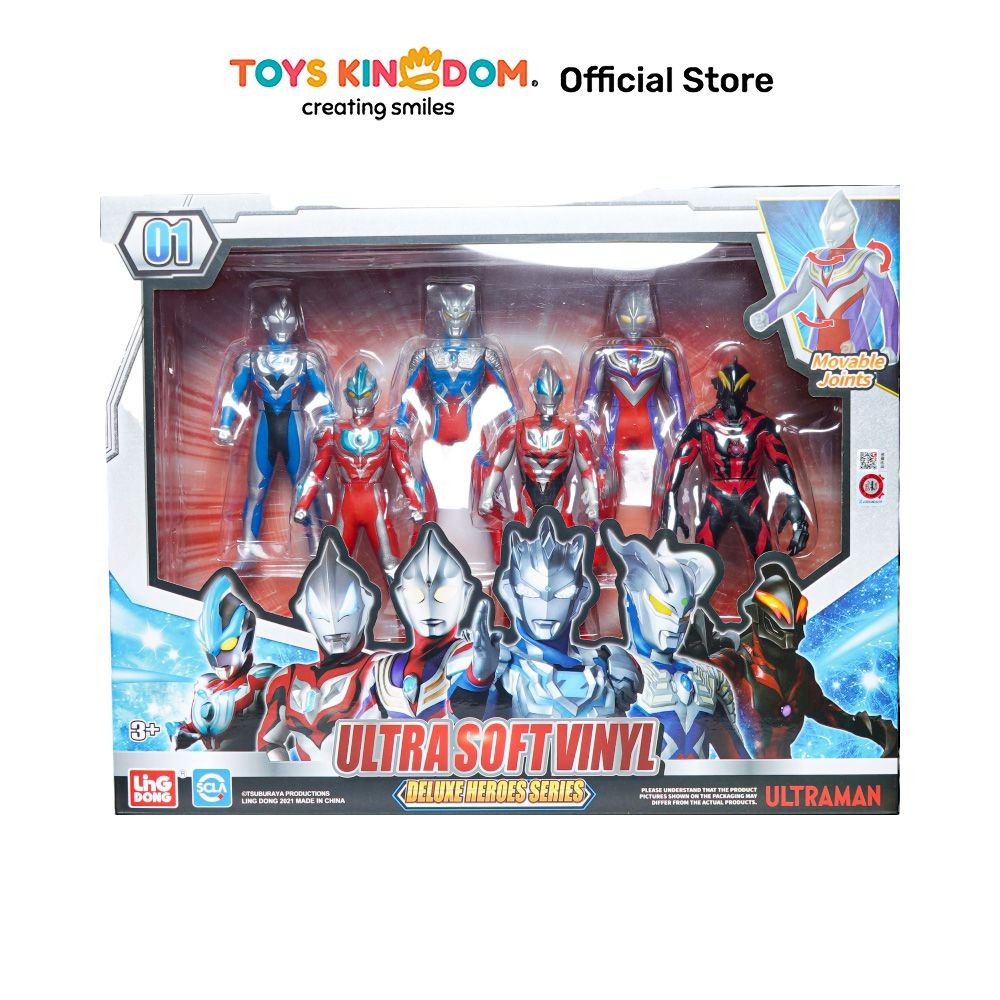 Jual Toys Kingdom Ultraman Set Action Figure Deluxe Heroes Series 1 ...