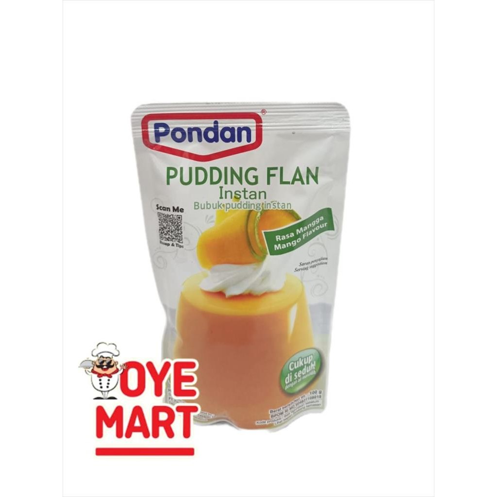 Jual PONDAN PUDDING INSTAN FLAN RASA MANGGA 100GR | Shopee Indonesia