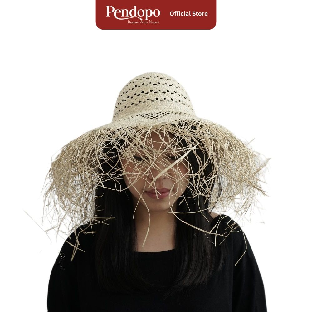 Jual Pendopo Topi Bali Natural Rumbai Motif | Shopee Indonesia