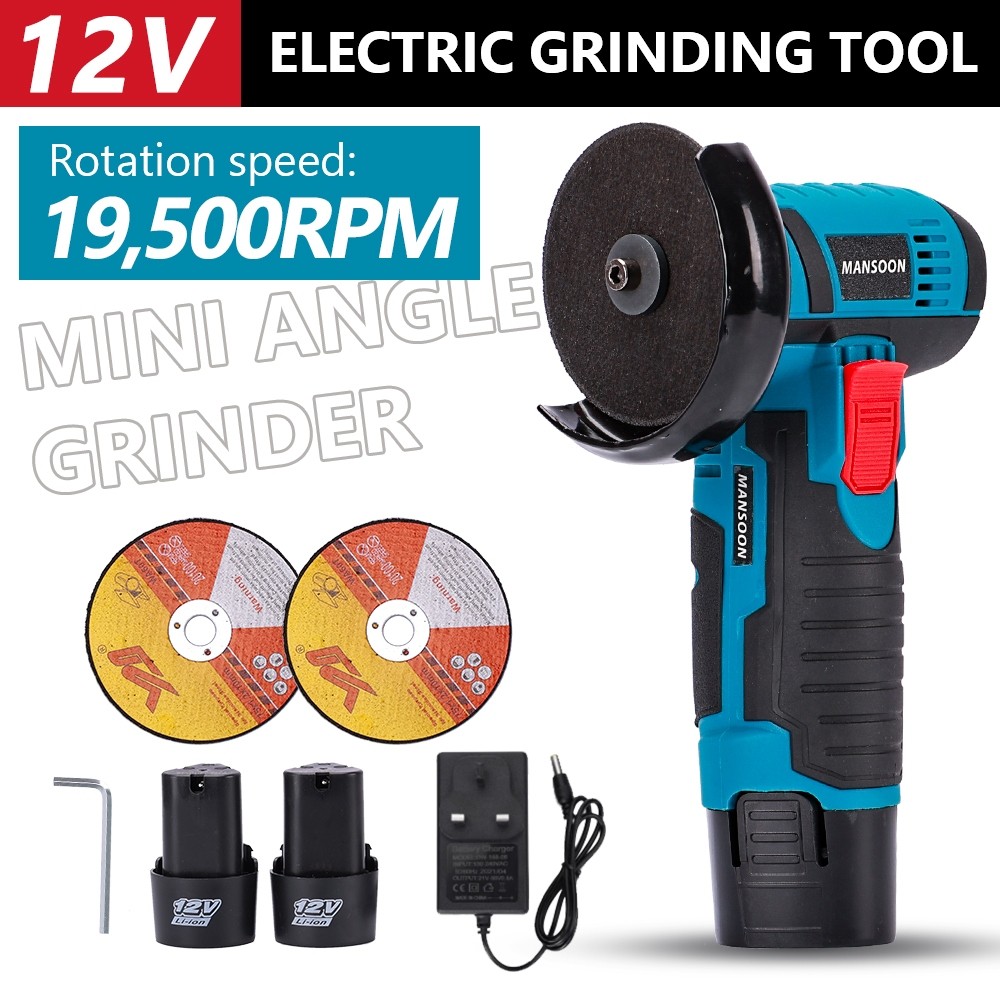 Jual Mesin Gerinda 12V Angle Grinder Tangan Elektrik Gerinda ...