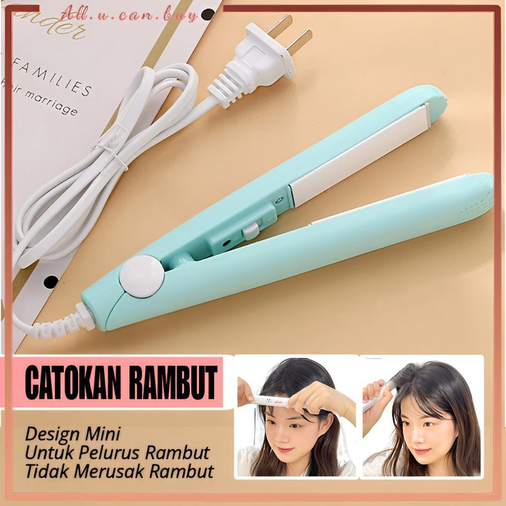 Jual Catokan Mini Alat Catok Rambut Mini Lurus dan Keriting Make Time ...