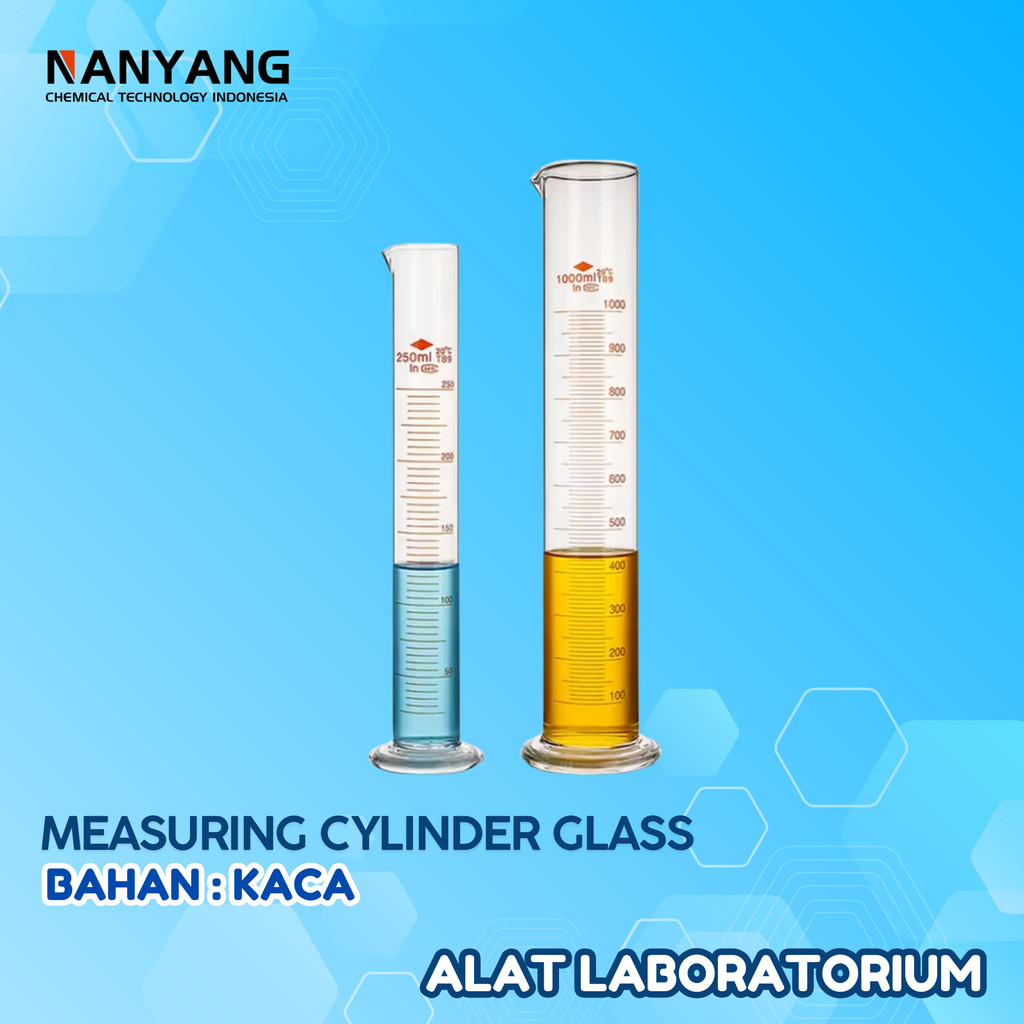 Jual MEASURING CYLINDER GLASS | GELAS UKUR CAIRAN KACA ( TANPA TUTUP ...