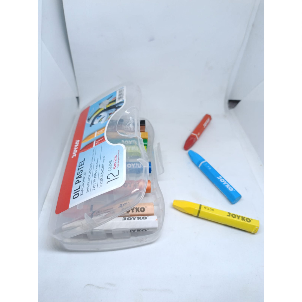 Jual KRAYON 12 WARNA CRAYON OIL PASTEL MEREK JOYKO OP 12S 1 PAK ...