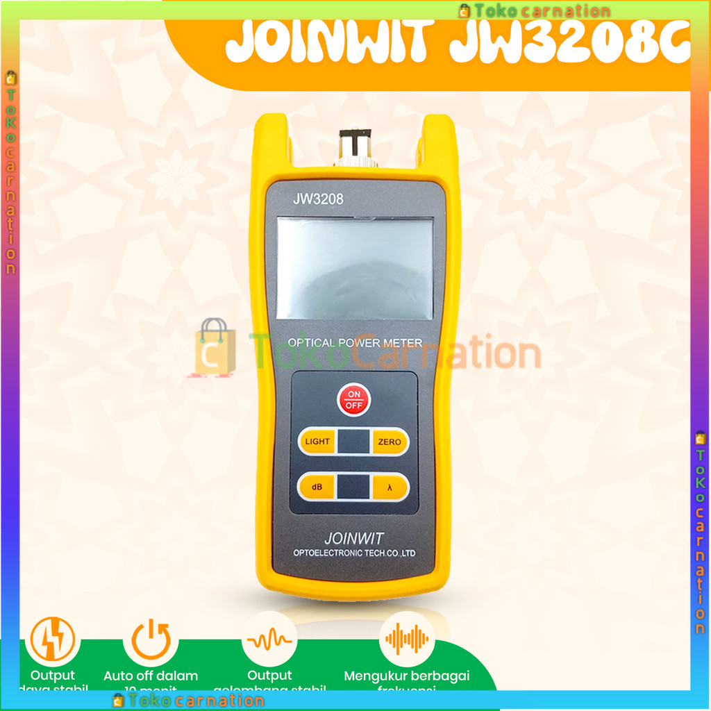 Jual [] OPM Optical Power Meter JOINWIT JW3208 Fiber Optik Cable Tester ...