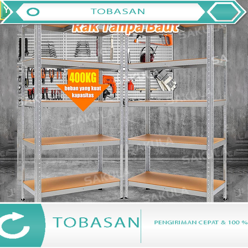 Jual TOBASAN Rak susun Rak besi Rak besi siku lubang Ra | Shopee Indonesia