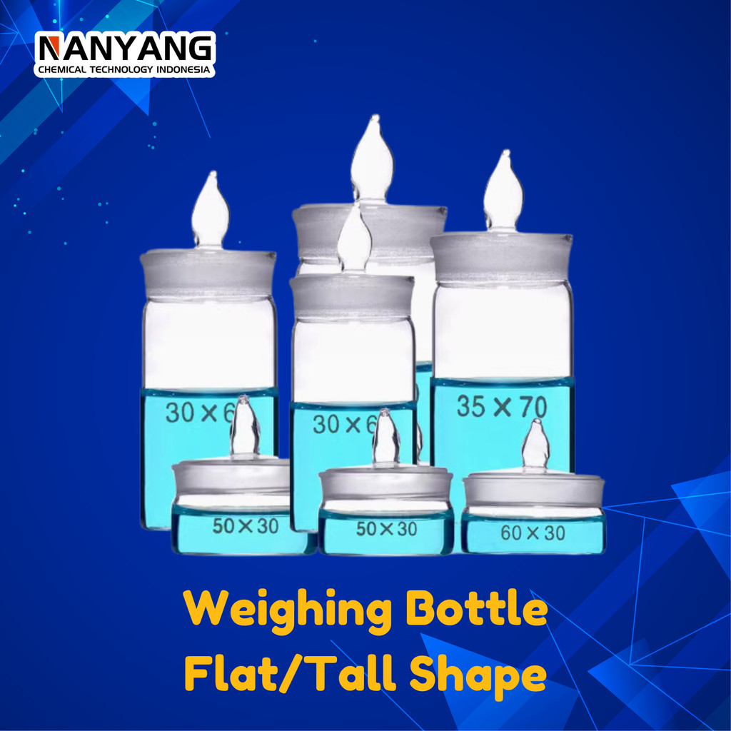 Jual Weighing Bottle Flat Shape/ Botol Timbang / Weighting Bottle 40*25 ...