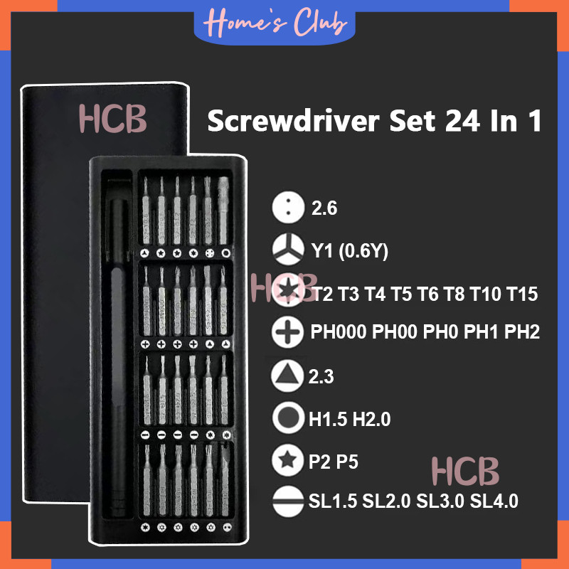 Jual Magnet Obeng Set Mini 24 In 1 Screwdriver Set Tools Multifungsi ...